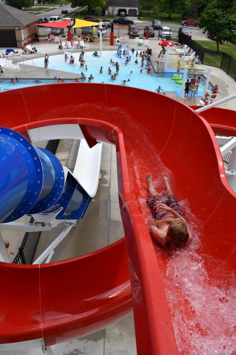 St. Henry Pool | Family Waterslide Addition in Ohio by Vortex