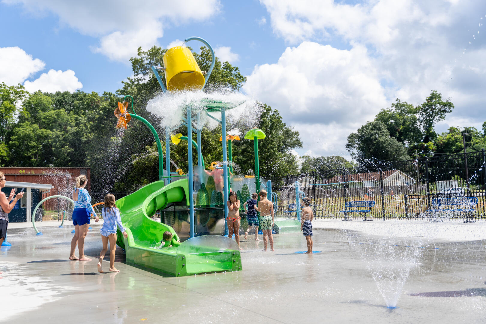 Sixty year old pool refurbished with Vortex aquatic play