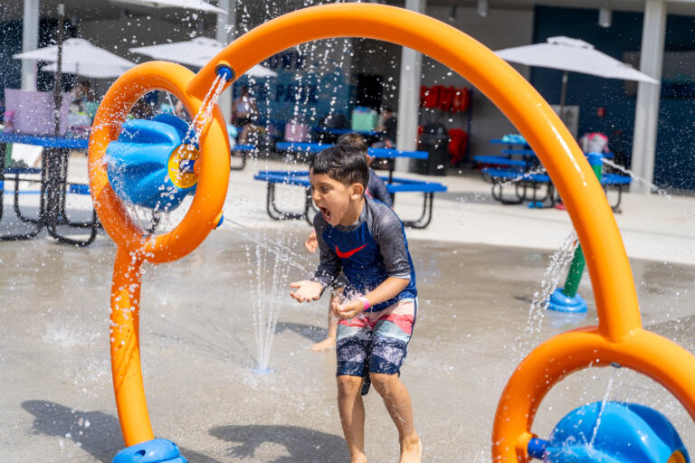 Sixty year old pool refurbished with Vortex aquatic play